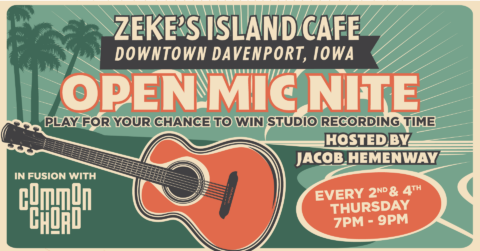 Open Mic on the Common Chord Community Stage at Zeke's Island Café ...